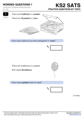GCSE 9-1 Practice Questions (by Topic)
